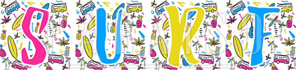 Surf Letters Set – PARAISOLIVING